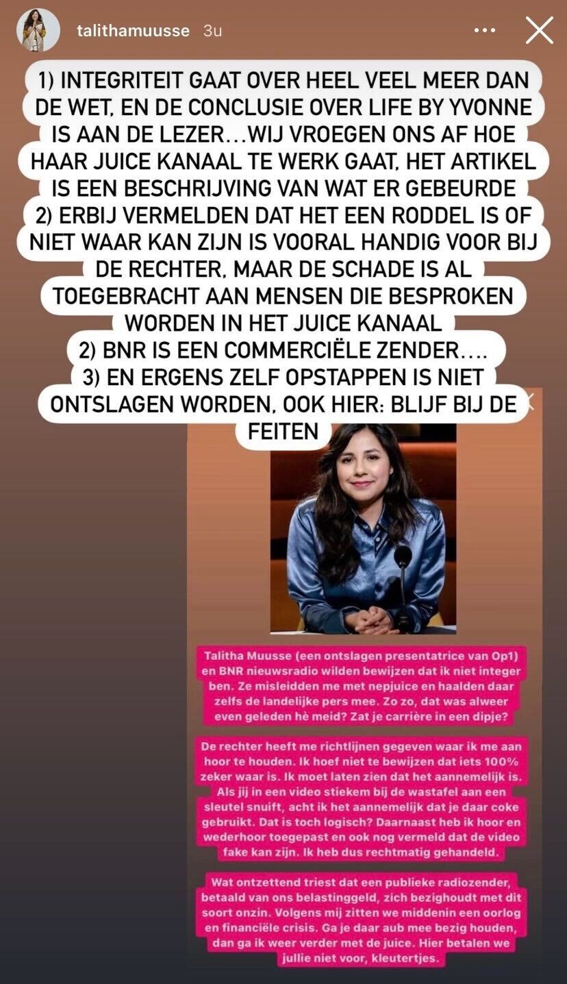 Roddelkoningin Yvonne Coldeweijer is in de val gelokt door Talitha Muusse | Flair