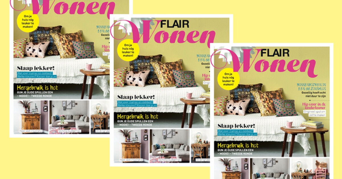 Nóg meer leesplezier: vanaf nu ligt de gratis (!) Flair Wonen in de winkel