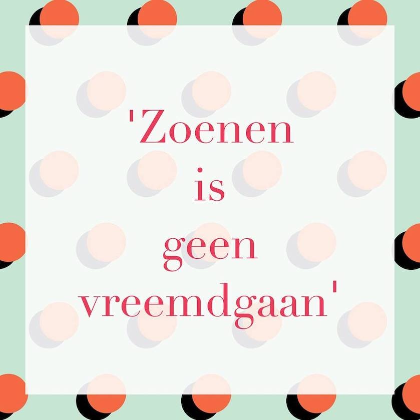Eens of oneens? 'Zoenen is geen vreemdgaan'