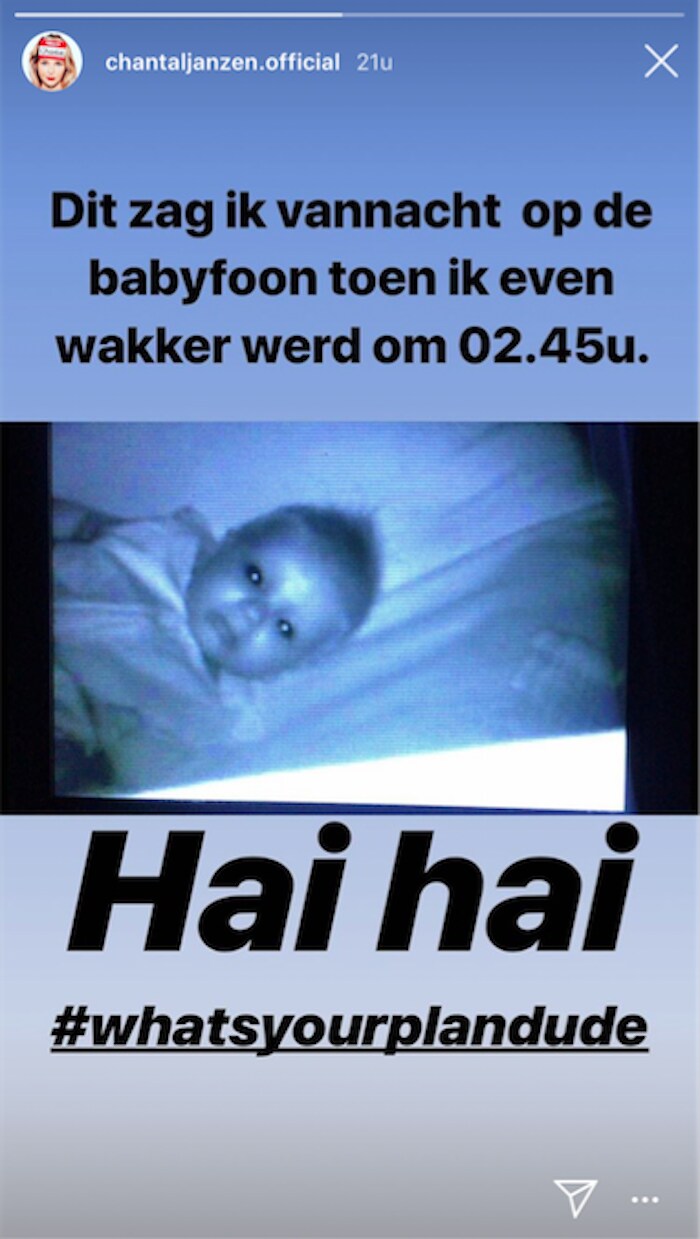 Zoontje Chantal Janzen laat zijn moeder flink schrikken 's nachts | Flair