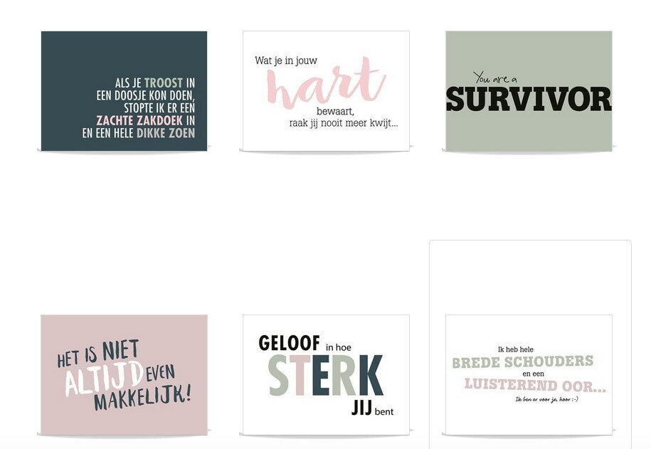 Zo stuur je een gepaste kaart aan een dierbare die het moeilijk heeft ... Zo stuur je een gepaste kaart aan een dierbare die het moeilijk heeft ...