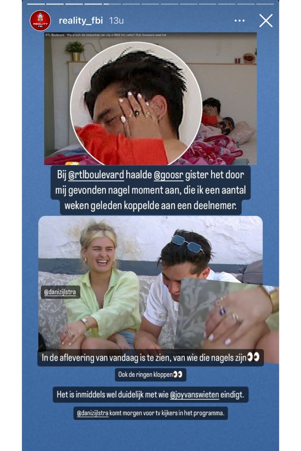 Spoiler: juicechannel weet met wie ‘B&B Vol Liefde’-Joy is | Flair