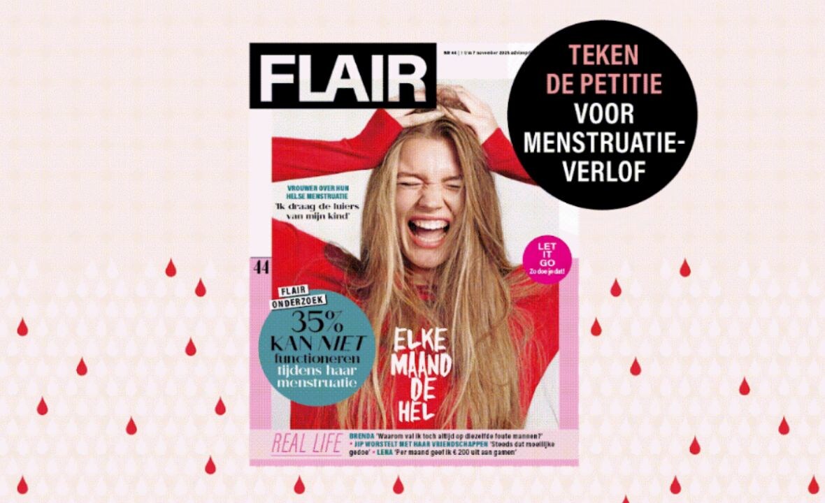 Flair strijdt voor menstruatieverlof, teken de petitie! | Flair