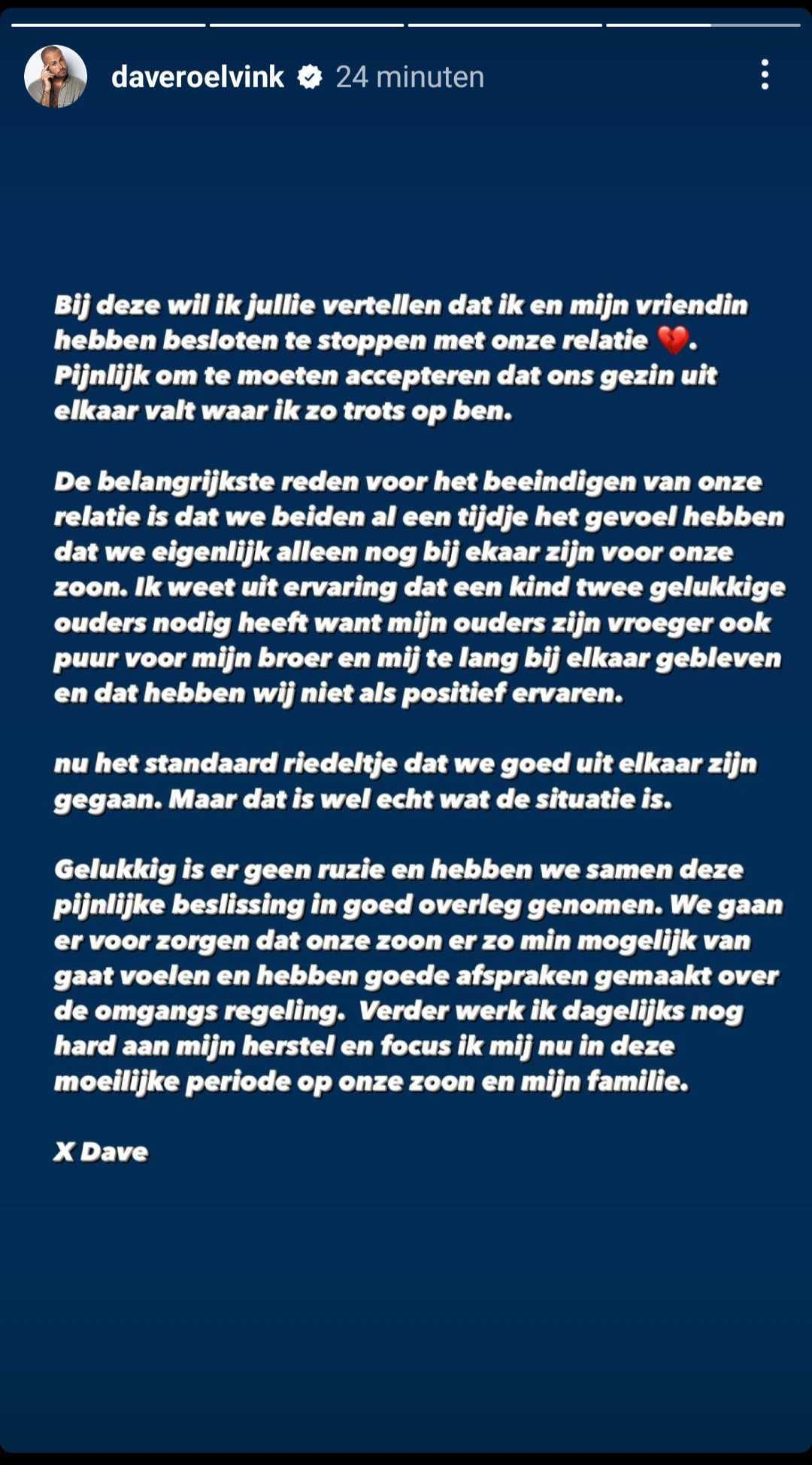 Dít is waarom Dave Roelvink en zijn vriendin uit elkaar zijn | Flair