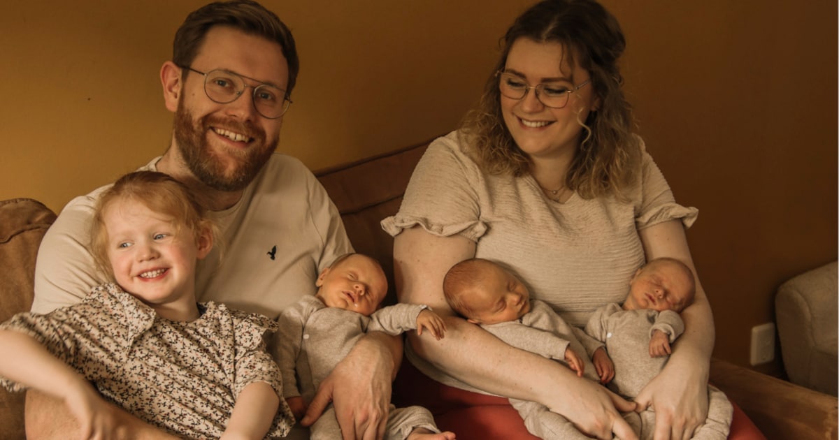 Esmay (29) wilde een 2de, maar kreeg ’n drieling: ‘In shock’